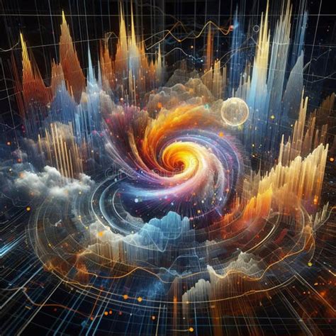 Data Visualization Art Transforming Complex Datasets E G Weather Stock Illustration