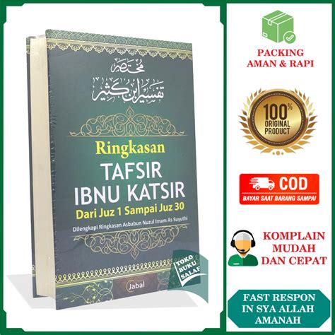 Jual Ringkasan Tafsir Ibnu Katsir Dari Juz 1 Sampai Juz 30 Dilengkapi