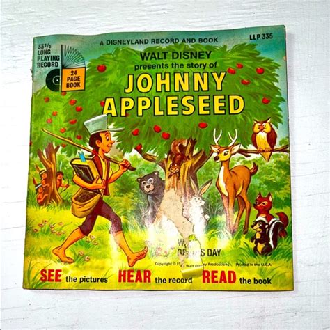 Disney Media Walt Disney Presents Johnny Appleseed Lp Disneyland