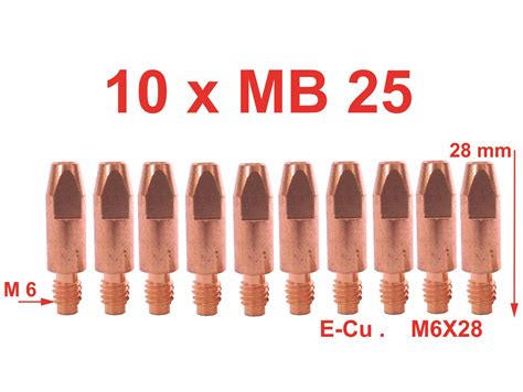 x Stromdüsen MB MB Kontaktrohr Kontaktrohre abm M x M Stromdüsen eBay de