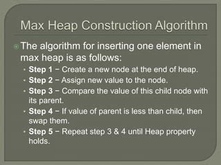 Array Implementation Construction Of Heap PPTX