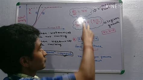 Growth Curve Logistic And Exponential Growth Ecology Ncert Youtube