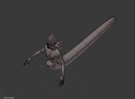 Humanoid Snake BASE MESH Free D Model CGTrader