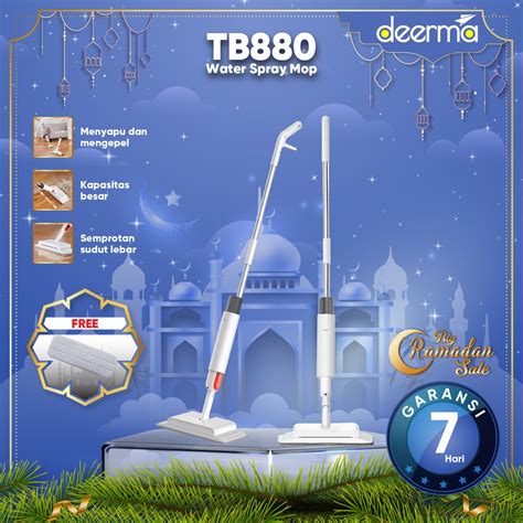 Jual Deerma TB880 Water Spray Mop 350mL Water Tank Mop | Shopee Indonesia