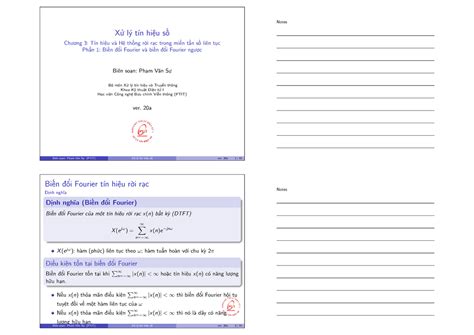 Dsp Lecture 03 01 Wn Xử Lí Tín Hiệu Số Ele1330 Xử Lý Tín Hiệu Số