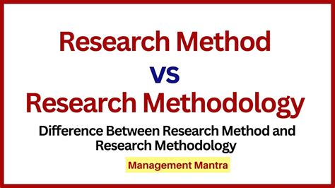 Difference Between Research Method And Research Methodology Research Method Vs Research