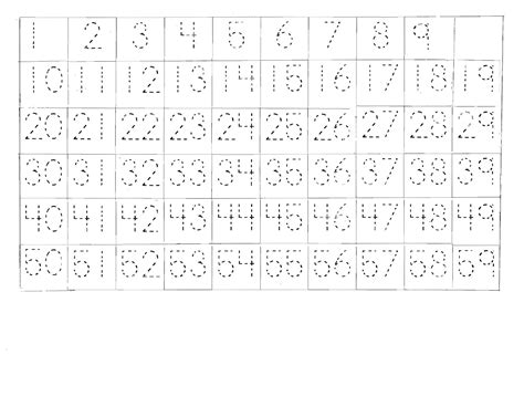 Tracing Numbers 1 100 Free Printable