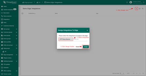 Remote Integrations ThingsBoard PE Edge