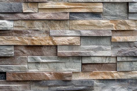 Close Up Shot Of A Stone Wall Featuring A Fire Hydrant Stock Image