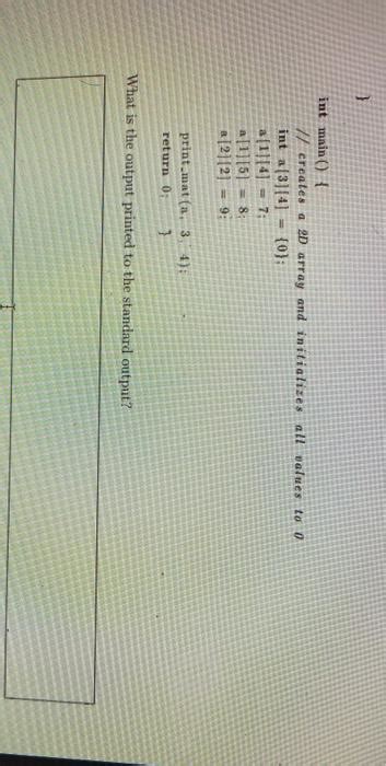 solved 7 [10 points assume that 2d arrays matrices are