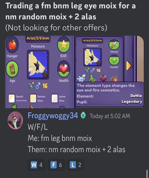 Trading A Fm Bnm Leg Eye Moix Fandom