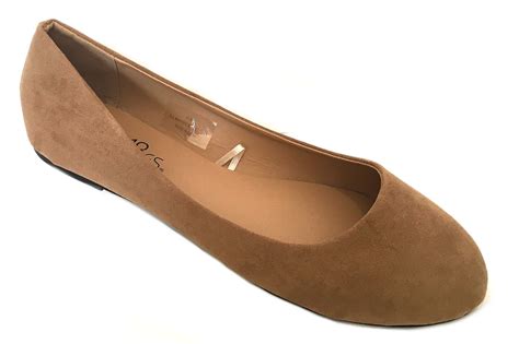 Shoes8teen Womens Comfortable Ballerina Ballet Flat Shoes In Solids