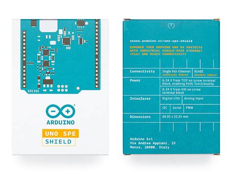 Arduino Uno Spe Shield Ethernet And Rs485 Connectivity For Uno R4 — Arduino Official Store
