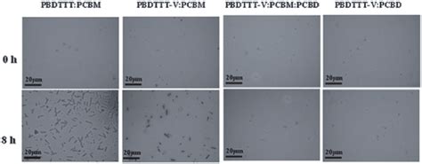 10 Optical Micrographs Of Blend Films Of Pbdtttpcbm 115 Ww