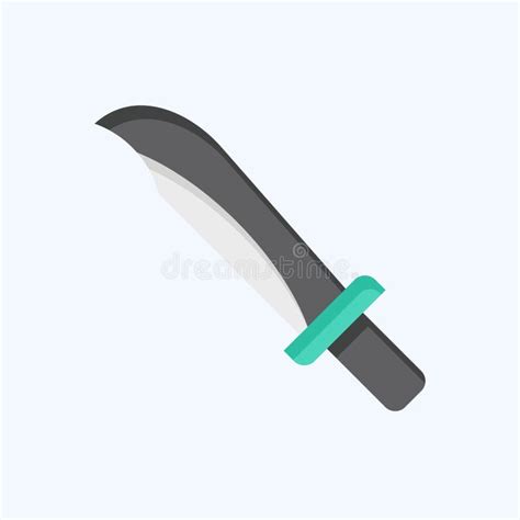 Icon Knife Related To Military And Army Symbol Flat Style Stock