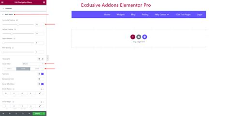 How To Configure And Style Navigation Menu Widget With Elementor