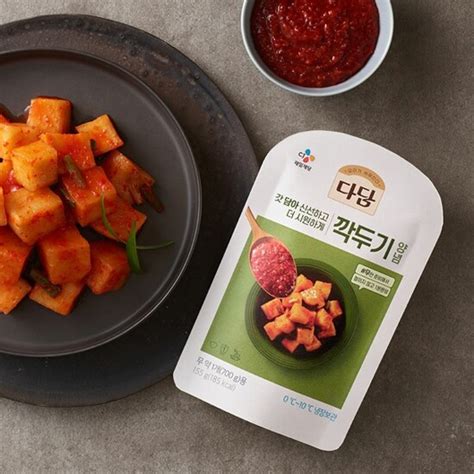 다담 깍두기 김치양념 155g 상품상세 Cj더마켓 Cj제일제당 공식몰