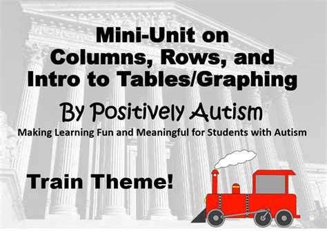 Mini Units On Columns Rows And Intro To Tablesgraphing