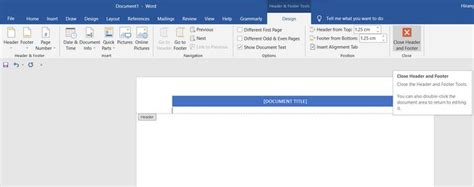 How To Create A Custom Header In Microsoft Word Microsoft Word Document Microsoft Word Microsoft