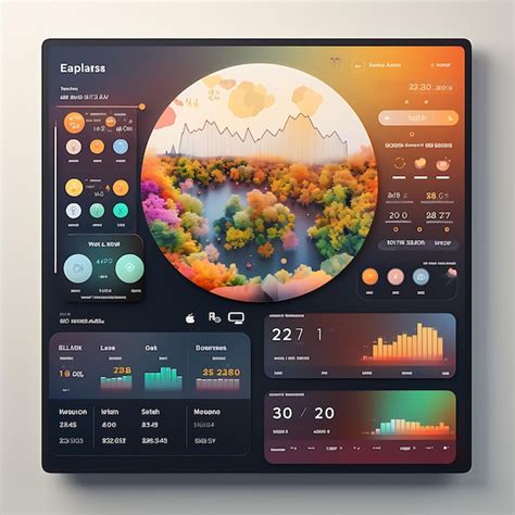premium ai image mobile app layout design of expense analytics
