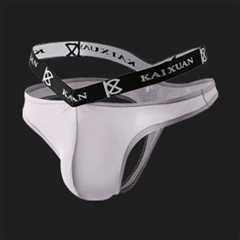 Ropa Interior Sexy De Seda De Hielo Para Hombre Tanga Con Cintura El