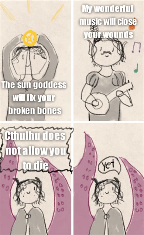 Different Dnd Classes Heal Cthulhu Is Keeping An Eye On You Rdndmemes