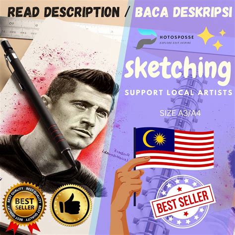 BACA DESKRIPSI Portrait Drawing Service Servis Lukis Gambar Potret
