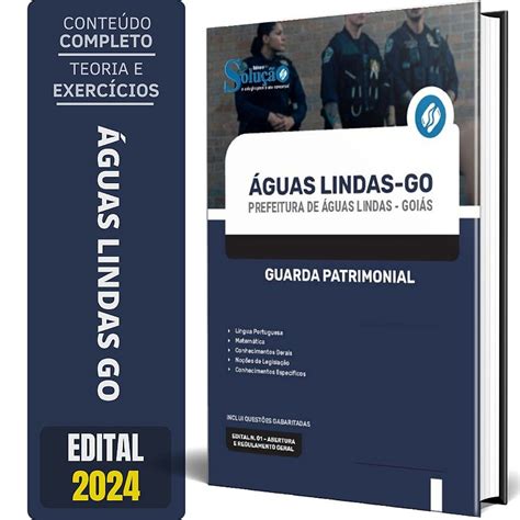 Apostila Prefeitura De Águas Lindas Go 2024 Guarda Patrimonial