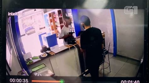 VÍdeo Comerciante Reage A Assalto E Atira Em Homem Que Invadiu Loja Em