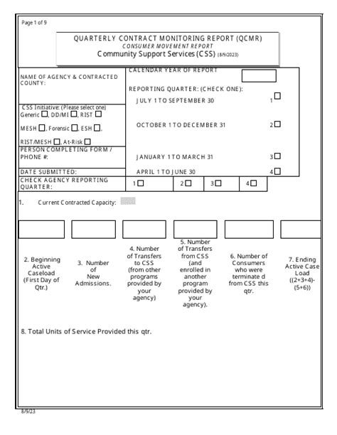 New Jersey Quarterly Contract Monitoring Report Qcmr Consumer