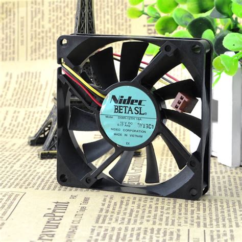ญ ป น nidec D08R 12TH 01A 12V 0 17 A 8CM 8015 พดลมระบายความร