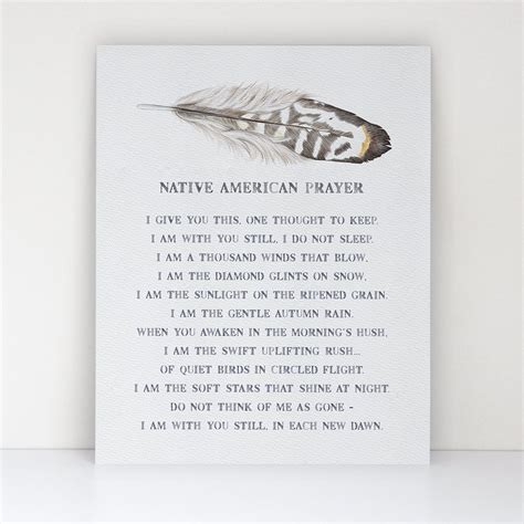 Native American Prayer And Spiritual Saying For The Remembrance Of A