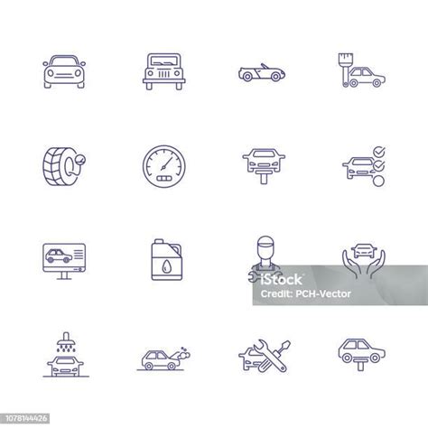 汽車維修圖示集向量圖形及更多乾淨圖片 乾淨 交通方式 修理 Istock