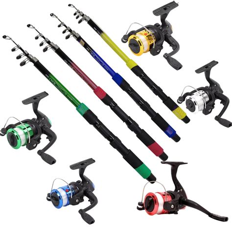 Kit De Pesca Completo Para iniciante 1 Vara Telescópica 1 Molinete