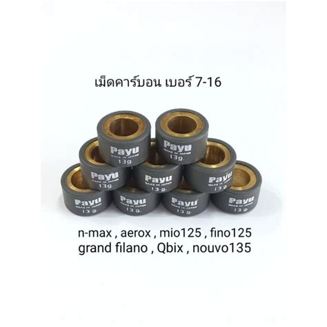 เมดตมถวงนำหนกคารบอน payu เบอร 7 16 n max aerox Shopee Thailand
