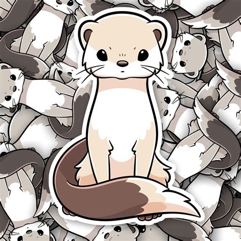 Cute Pine Marten Sticker Fast And Free Shipping Turbo Vinyl