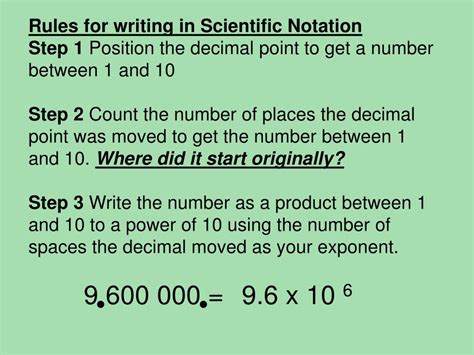 Ppt Aim Why Do We Use Scientific Notation In Science Do Now Powerpoint Presentation Id