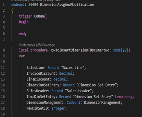 Insert Shortcut Dimension Value In Pre Entries In Bc D365