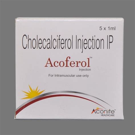 Aconite Healthcare Cholecalciferol Injection Ip 5x1 Ml At ₹ 16 75 Box In Amritsar
