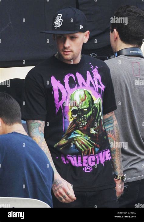 Benji Madden On The Set Of A Photo Shoot For His Clothing Company DCMA