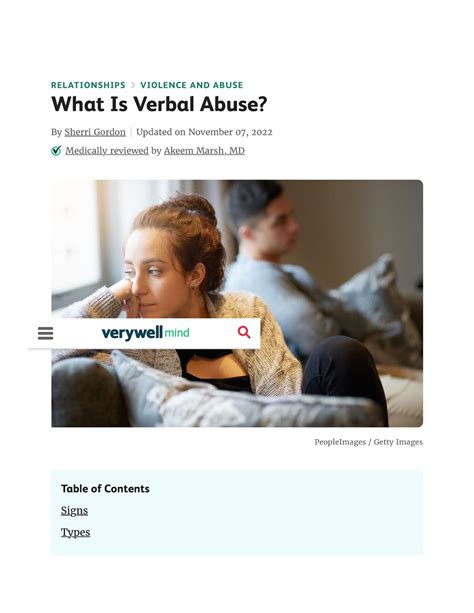 Verbal Abuse Definition Types Signs And Effects Relationships