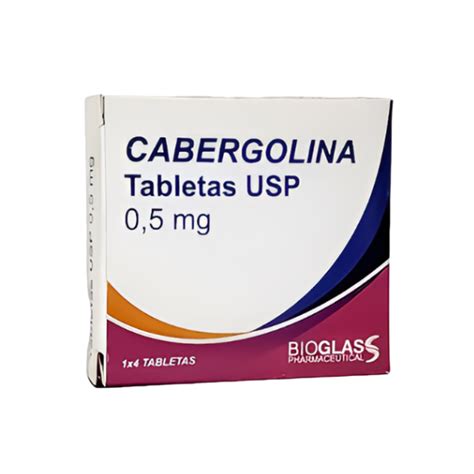 Cabergolina 05mg X 4 Tabletas Bioglass Farmadon La Farmacia De La