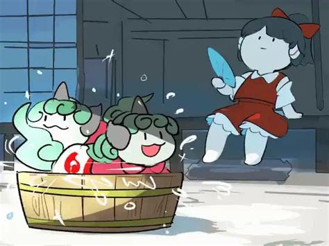 Hakurei Reimu Komano Aunn And Komano Aunn Touhou Drawn By Chamaruk Danbooru