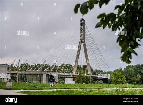 Swietokrzyski Brücke Warschau Woiwodschaft Masowien Polen Swietokrzyski Bridge Warsaw