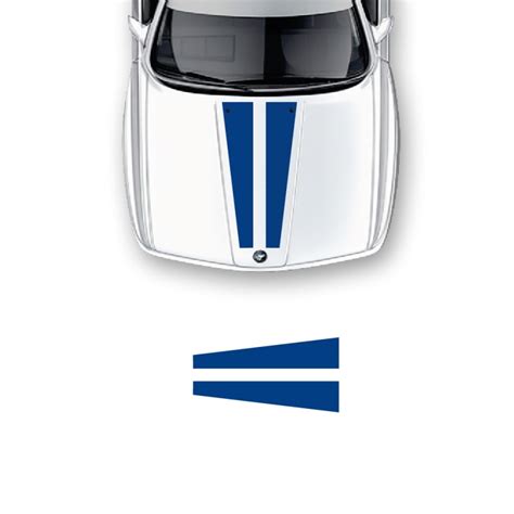 Decals Hood Parallel Blue Lines Bmw M3 E30