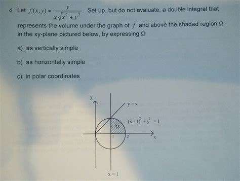 solved let f x y y x sqrt x2 y2 set up but do not