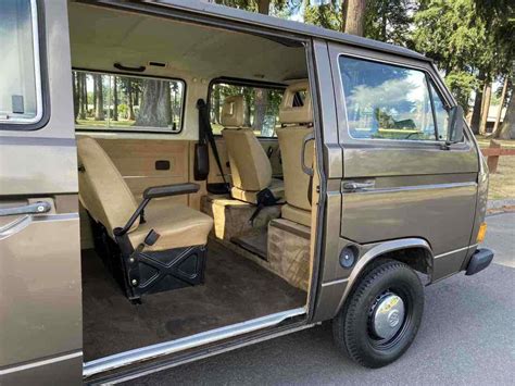 1985 Volkswagen Vanagon Van Brown Rwd Manual Bus Classic Volkswagen