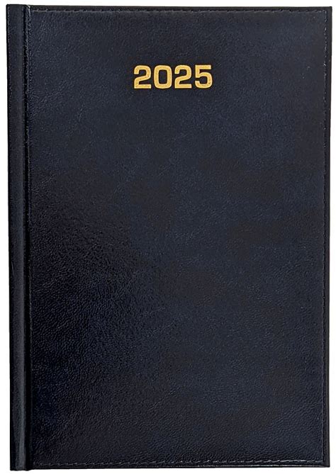 Kalendarz książkowy 2025 terminarz A5 DZIENNY granatowy 15803268900