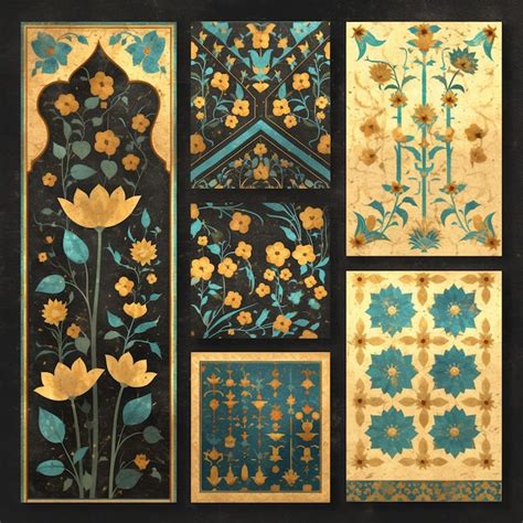 Indian Architecture Patterns With Historical Elements Premium Ai