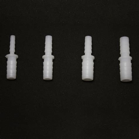 2pcs White Plastic Hose Pipe Tube Connector Joiner Silicone Rubber PVC Air Water EBay